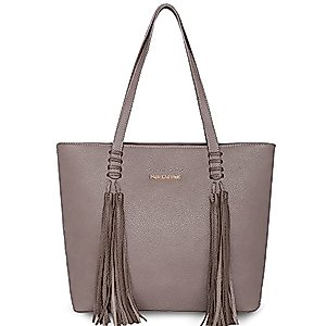 Montana West Tote Bag for Women Vegan Leather Large Concealed Carry Purse for Work Fashion Shoulder Handbag with Fringe,MWC-G029KH