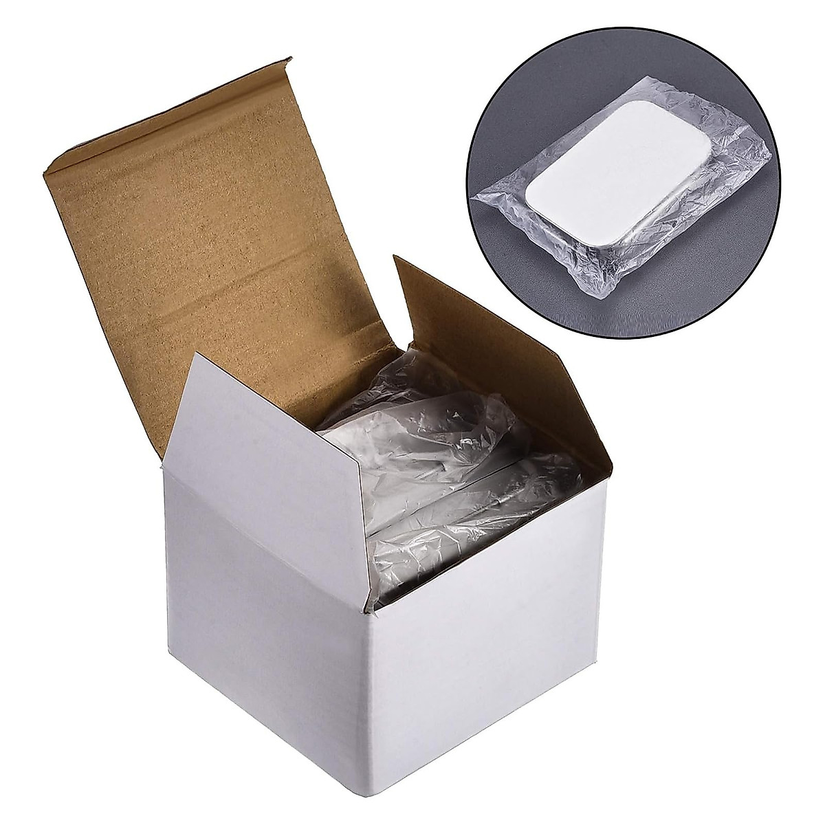 3 Pack 3.75 by 2.45 by 0.8 Inch Silver Metal Rectangular Empty Hinged Tins Box Containers with Lids Mini Portable Box Small Storage Kit, Home Organizer