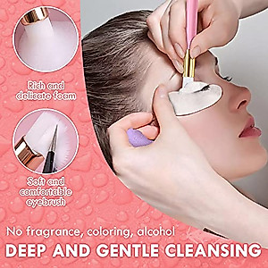 BeMyLady Eyelash Extension Shampoo 100ml Eyelash Shampoo for Lash Extensions Gentle Eyelid Foaming Cleanser for Sensitive Skin Remove Makeup & Oil, Paraben & Sulfate Free (3.38Fl Oz)