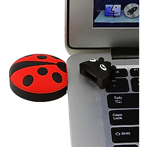 64GB USB 2.0 Flash Drive Cute Animal Ladybug Shape Pen Drive Memory Stick Thumb Drive Jump Drive Flashdrive Pendrive