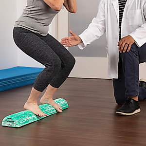 OPTP PRO-Roller Standard Density Foam Roller, Half-Round 36 Inch Foam Roller for Exercise and Physical Therapy, Green 36" x 3"