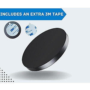 ARLIFE Sticky Magnetic Phone Wall Mount Compatible with Magsafe iPhone 14 13 12 Mini Pro Max, Holder for Samsumg and All Smartphones with Metal Ring. Wall Car Automobile Cradles Dash Shower Mount