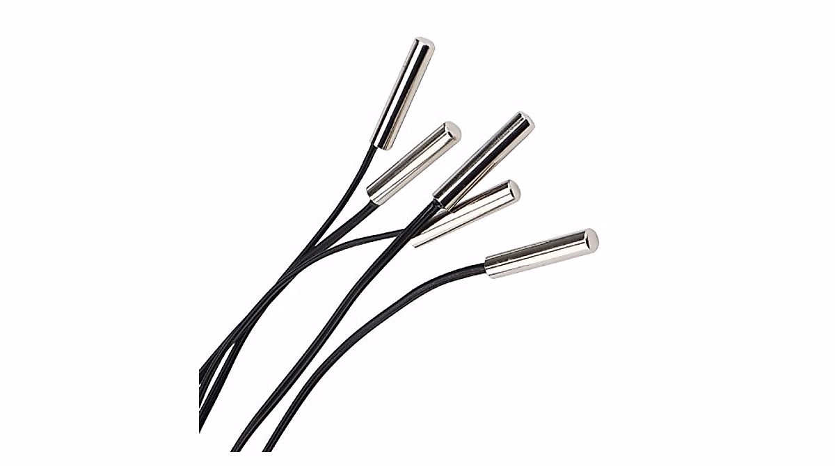 10K Temperature Sensor Probe, DROK 5pcs 1 Meter Waterproof Temp Sensor ...