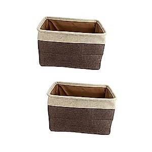 Abaodam 2 Pcs Pet Toy Basket Fabric Bins Toys Storage Organizer Organization and Storage Closet Woven Laundry Basket with Lid Home Storage Organizer Oxford Cloth Shelf Baby Clothing