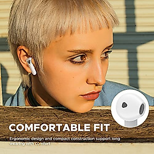 SoundPEATS Wireless Earbuds Air3 Deluxe Bluetooth 5.2 Earphones with QCC3040 aptX-Adaptive, TrueWireless Mirroring, 4 Microphones and CVC 8.0 for Clear Calls, 14.2mm Driver, Total 22Hrs, App Support
