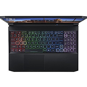 acer Nitro Gaming Laptop i9-11900H, 64GB RAM, 2TB PCIe SSD, NVIDIA GeForce RTX 3060 6GB, 15.6" FHD 144Hz IPS, 4-Zone RGB Backlit, Webcam, WiFi 6, Ray Tracing, Win 11 Home, Black