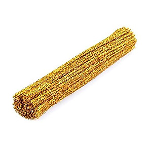 Gold Chenille Stems Pipe Cleaners for DIY Art Creative Crafts Decorations