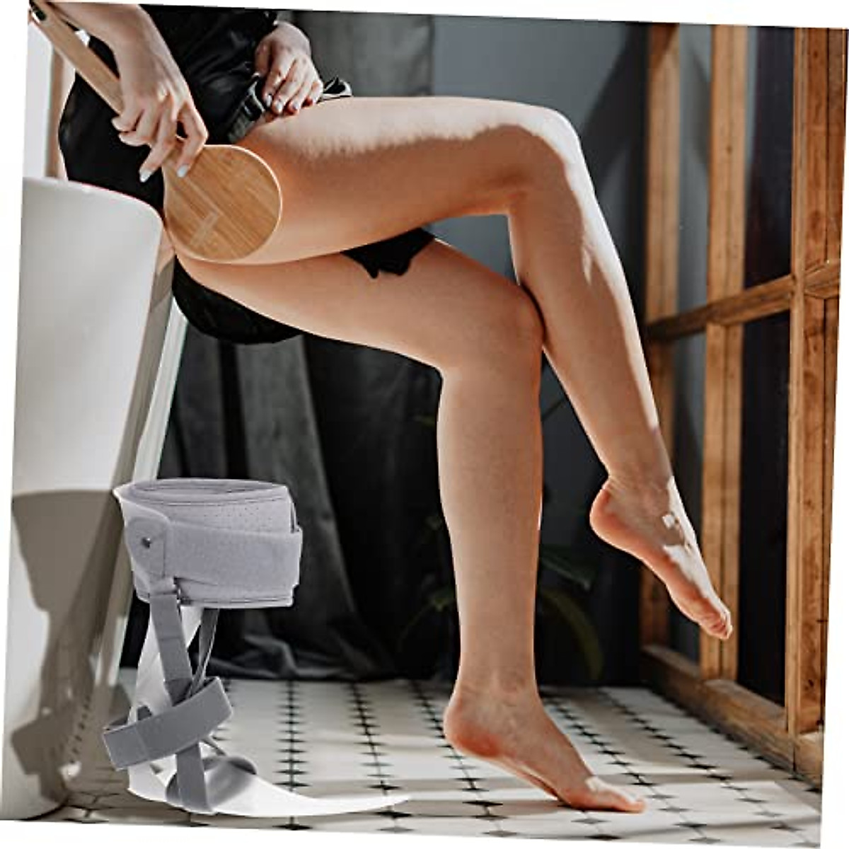 LALAFINA Foot Valgus Immobilizer Plantar Fasciitis Splint White Stand Adjustable Stand Feet Drop Brace Leg Brace for Men Plantar Fasciitis Night Splint Pvc White Foot Valgus Corrector Tool