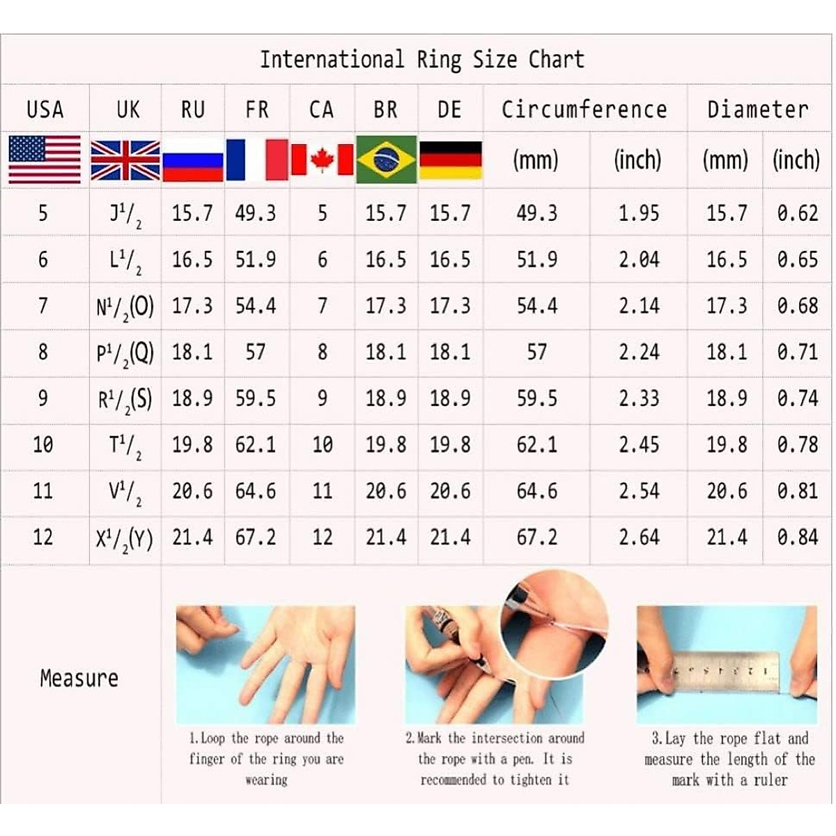 Metmejiao 18K Rose Gold Plated CZ Crystal Square Simulated Diamond Engagement Ring Promise Rings for Women （US Code 9）