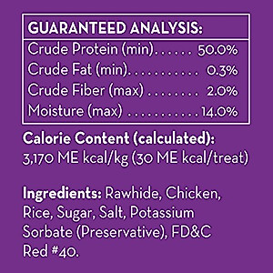 Dingo Munchy Stix, Made With Real Chicken, 50-Count, Red (P-22042)