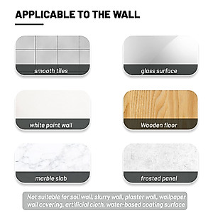 Nirxxiy 6 Pack Adjustable Wall Mounted Shoes Rack, Plastic Shoes Holder Storage Organizer,RV Storage,Door Shoe Hangers,Hanging Shoe Organizer(Black-6-Screw-stickers)