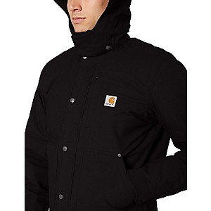 Carhartt mens Full Swing Relaxed Fit Ripstop Insulated Jacket Work Utility Outerwear, Black, XX-Large US