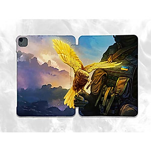 Cute Stop War in Ukraine case Compatible with iPad Mini Air Pro 7.9 8.3 9.7 10.2 10.9 11 12.9 inch Pattern Cover New 2022 2021 Trifold Stand 3 4 5 6 7 8 9 Generation 458 (11" Pro 1/2/3 gen)