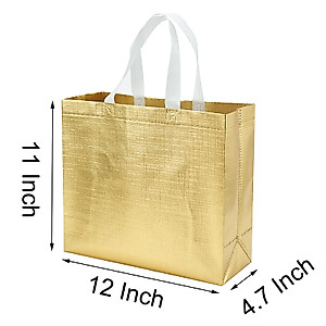 LOOKSGO 12 Pcs Present Gift Bags Reusable Gift Bag for Party Wedding