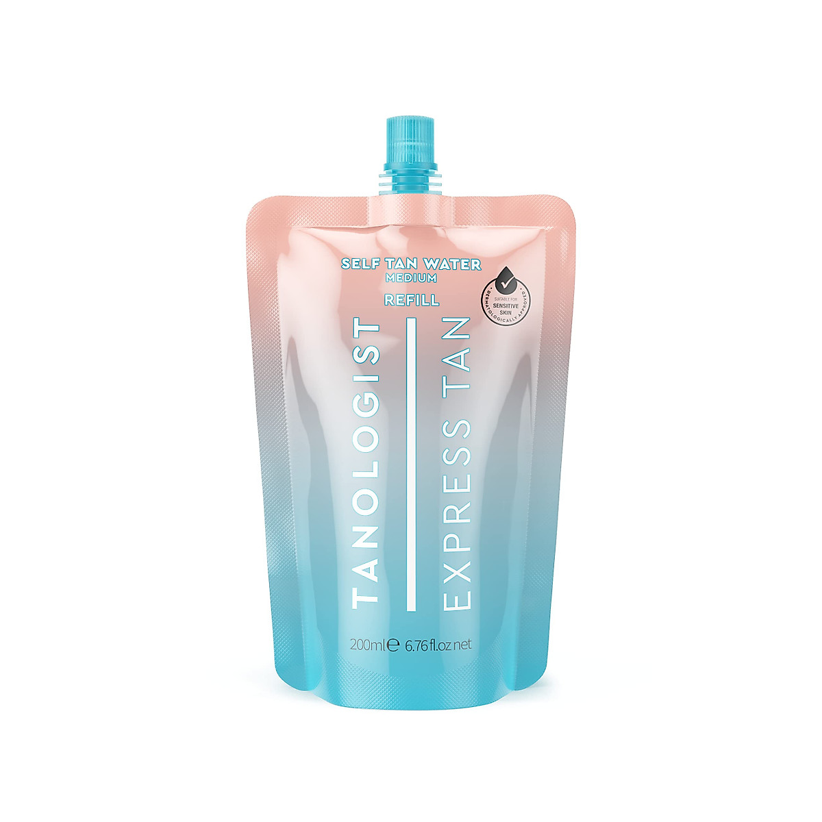 Tanologist Express Self Tan Water Refill, Medium - Hydrating Sunless Tanning Water, Vegan and Cruelty Free, 6.76 Fl Oz