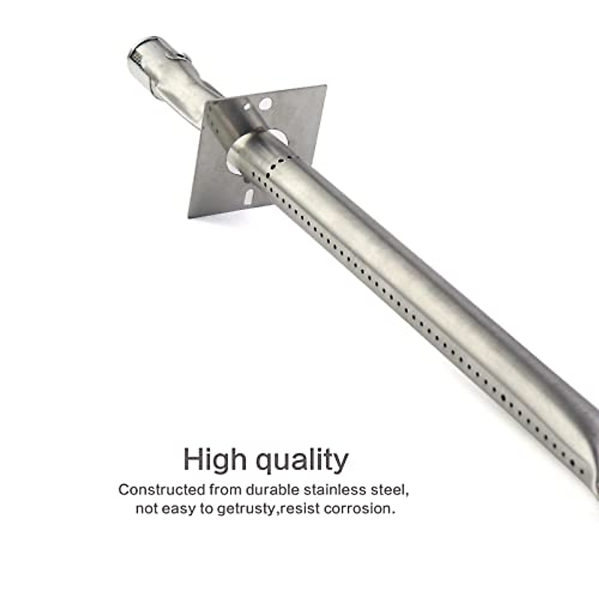 Derurizy 13001 Stainless Steel Vermont Castings Grill Burner, Pipe Burner Tube Replacement Parts for Jenn Air and Great Outdoors Gas Grill, Vermont Castings 50000835, 50003100, 50003133, 50000835, 17"