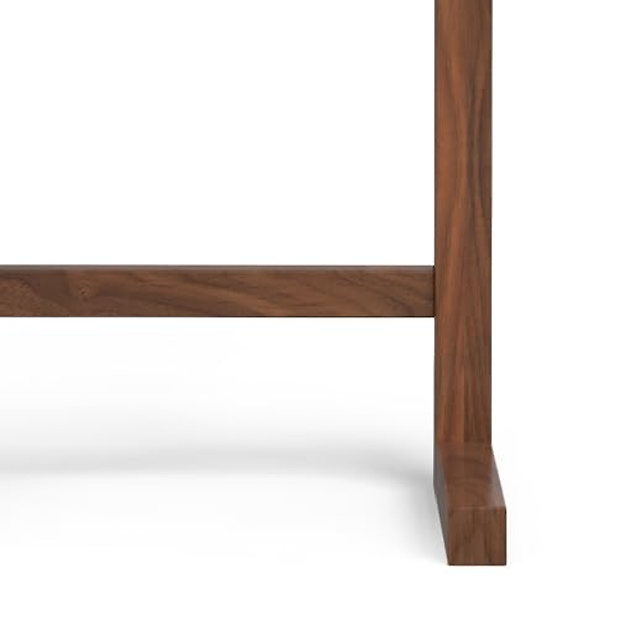 SIMPLIHOME Bray Solid Acacia Wood Contemporary Bath Towel and Blanket Ladder Shelf, 23 inch, Natural Walnut