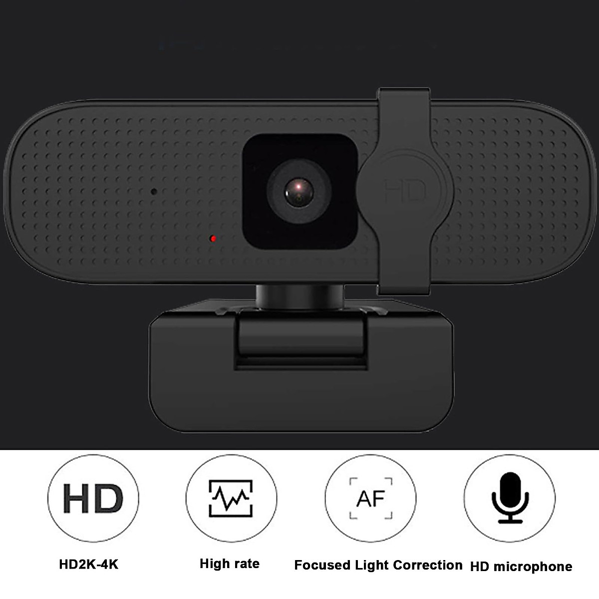 Sanpyl 4K USB Computer Web Camera with Autofocus for Gaming Video Recording, Plug and Play Webcam