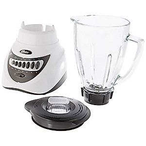 Oster BLSTEG7805W Glass Jar Blender, 220 Volts (Not for USA), 12 Speed 6-Cup, White