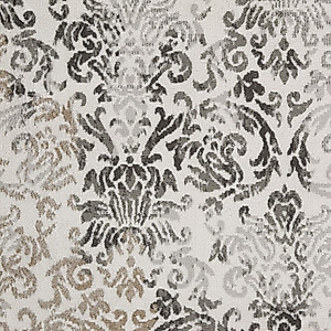 Woven Trends Modern Contemporary 3-Piece Rug Set, 5x7 Area Rug, 2x5 Runner Rug, 2x3 Accent Mat, Livingroom, Bedroom, Entryway, Durable and Stain Resistant, White/Gray