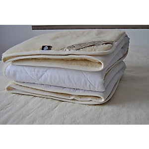 Luxury & Warm ! Reversible Mattress Topper/Pads, 100% Merino Wool Underblanket (King 79" x 79")