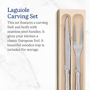 Jean Dubost Stainless Steel Carving Set