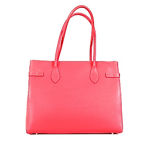 Robin Lisa New York Luxury Handbags for Women | 100% Genuine Italian Calf Leather | Limited Edition Robin Handbag (Red)