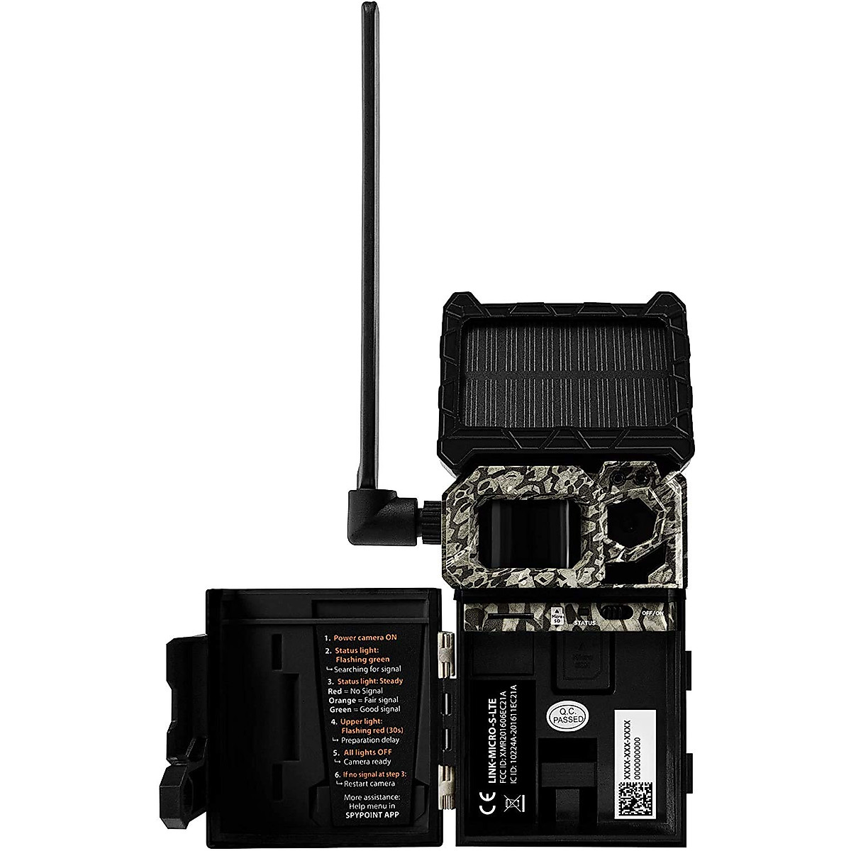 SPYPOINT Link-Micro-S-LTE Solar Cellular Trail Camera with LIT-10 Battery, Micro SD Card, Card Reader, and Mount (Link-Micro-S-LTE-V)