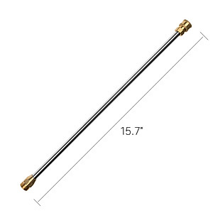 Sooprinse Pressure Washer Wand,Stainless Steel Quick Connect Lance,Replacement Spray Wand,16",5000PSI