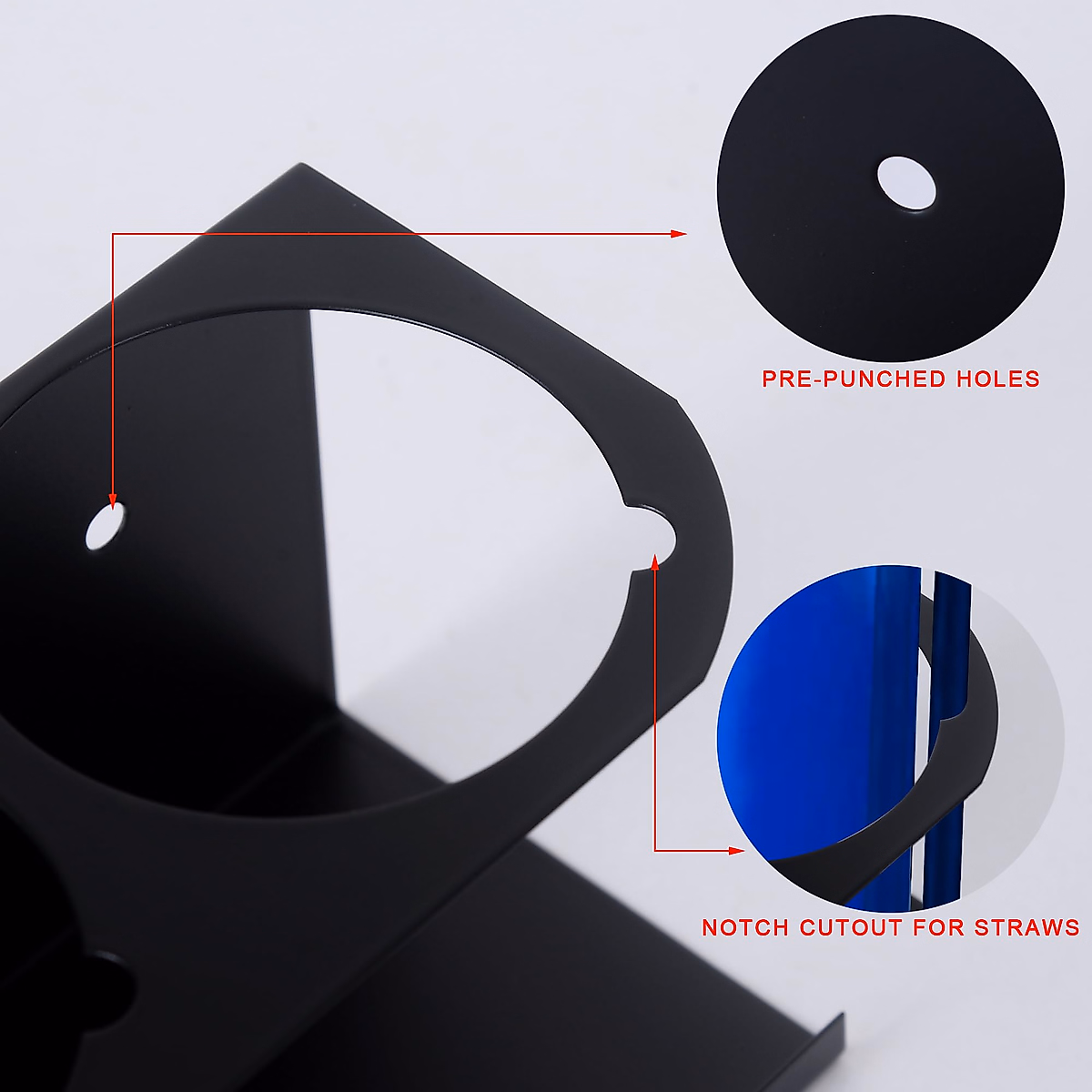 HZSSLKM 2 Pack Spray Can Holder Organizer For Garage And Workspace,Black Wall-Mounted Steel Aerosol Can Holder,Spray Paint Can Holder With Mounting Accessories Included(4 Cans)