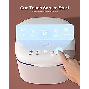 GROWNSY UV Light Sanitizer, 4-in-1 Bottle Sterilizer and Dryer Household Sterilizer for Baby Bottle/Toys/Clothes/Cup/Toothbrush/Beauty Tools/Tableware/Phone