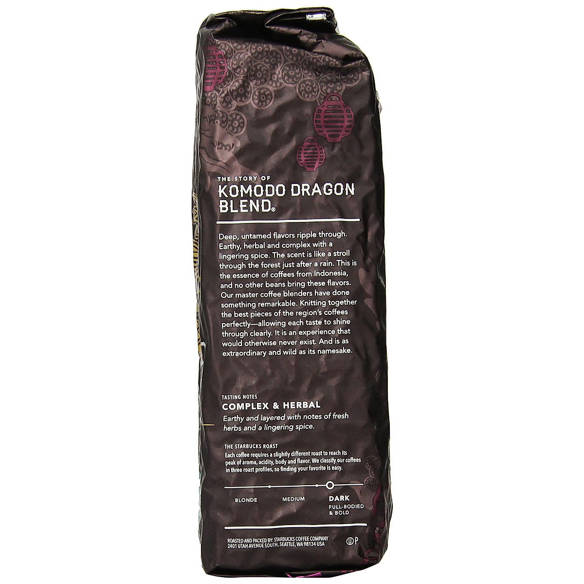 Starbucks Komodo Dragon Blend®, Whole Bean Coffee (1lb)