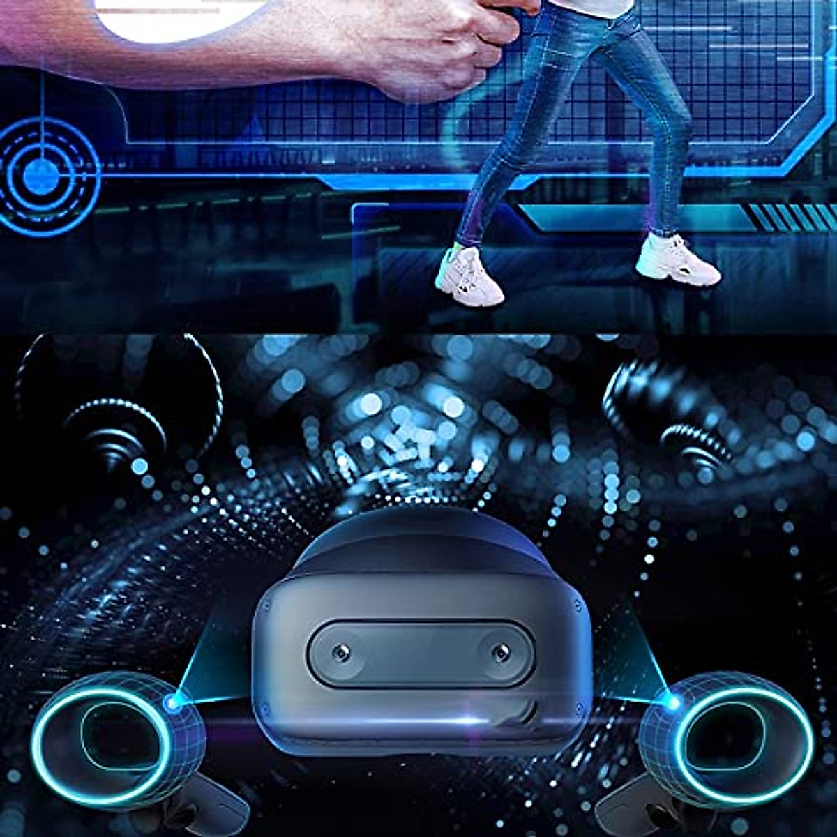 ZNBJJWCP 3D VR Glasses VR All in One Virtual Reality 3D Glasses Adjustment Immersive for Compatible