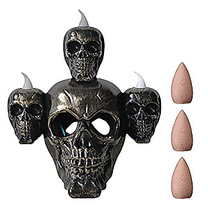 ABOOFAN 1 Set Haloween Smoke Horror Skeleton LED Candlelight Aromatherapy Decor Light Halloween Decor