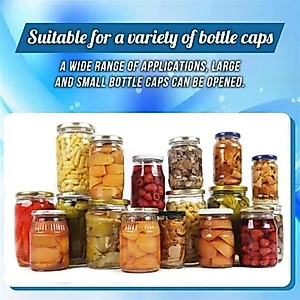 2023 NEW Adjustable Multifunctional Stainless Steel Can Opener, Jar Opener for Weak Hands, Adjustable Longer Handheld Bottle Opener for the Elderly and Children (4pcs)