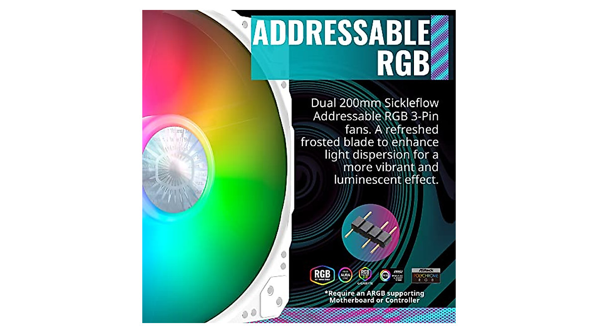 Cooler Master HAF 500 White High Airflow ATX Mid-Tower, Mesh Front ...