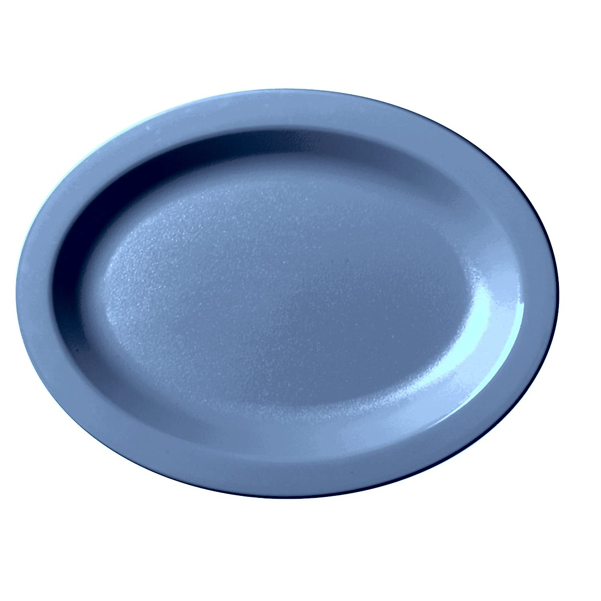 Cambro 120CWP401 Dinnerware Plate Oval 12" Slate Blue Case qty 24