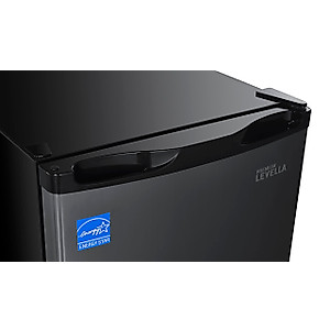 Premium Levella PRF446300HS 4.4 cu ft Mini Fridge in Silver