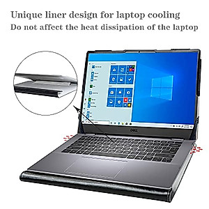 Alapmk Protective Case for 14" Dell Inspiron 14 5425 5420 5430/Inspiron 14 2-in-1 7425 7420/Inspiron 14 Plus 7420 & Asus Vivobook S 14 OLED K3402/M3402[Not fit Inspiron 14 5410 5418],Black