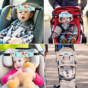 Baby Carseat Head Support,Car seat Straps Pillow Support Ban,Stroller Neck Relief Strap Headrest,Slumber Sling Sleep Positioner for Toddler Infants Child Children Kids