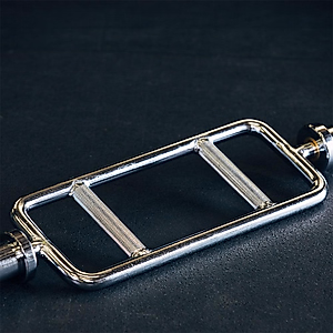 Titan Fitness 34" Olympic Triceps Bar, 200 LB Capacity, Chrome Finish, Hammer Curl Weight Barbell, Home Gym Weightlifting Exercise for Squats, Deadlifts, Shrugs