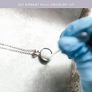 Breast Milk Jewelry DIY Kit - Stainless Steel Keepsake for Breastfeeding Moms