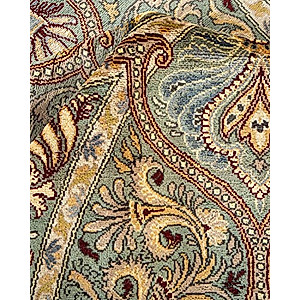 One of a Kind Hand Made Mogul Traditional Light Gray Area Rug Carpet Living Room Bedroom Dining Room 8 x 10