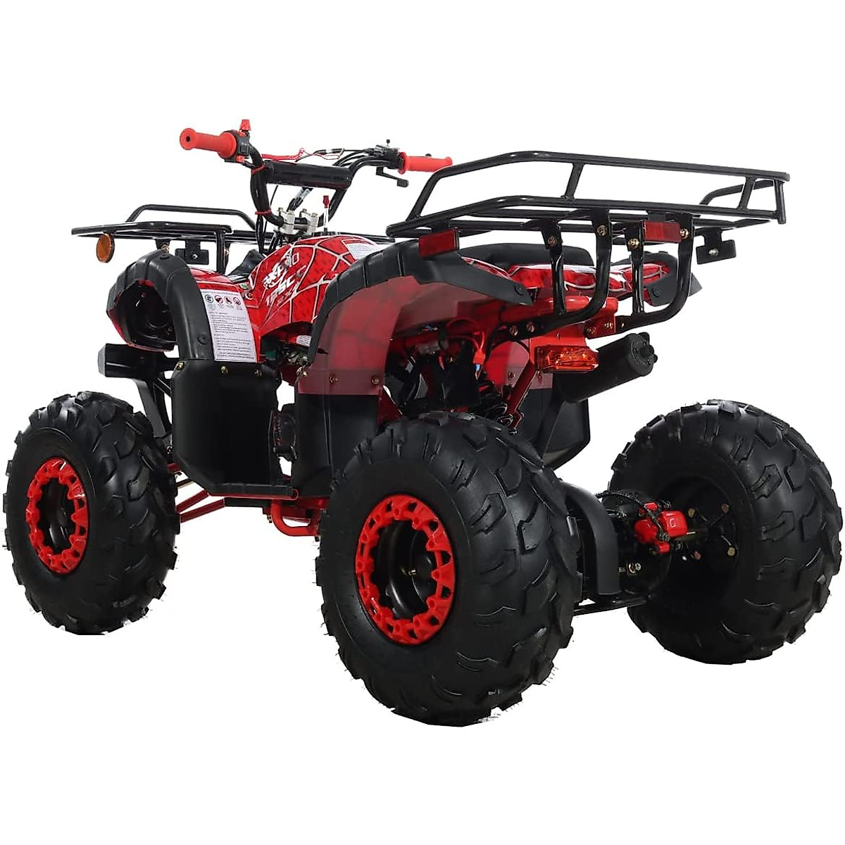 Icebear Super Trooper 125cc Kids ATV Metallic Burgundy/Black