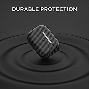 Foam Masters Genuine Carbon Fiber (Matte) Case for AirPods Pro 2nd Gen - Extreme Slim - Ultra Protection