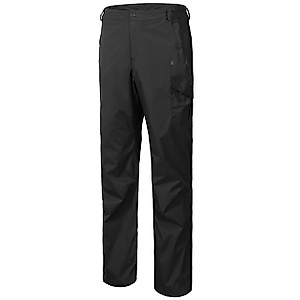 Little Donkey Andy Men's Lightweight Waterproof Rain Pants Breathable Hiking Pant for Outdoor Fishing Black XL