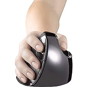 Evoluent VMDMW VerticalMouse D Medium Right Hand Ergonomic Mouse with Wireless USB Receiver. The Original VerticalMouse Brand Since 2002
