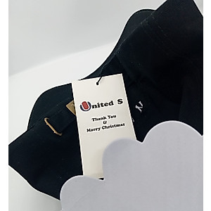 United S Men Women Fashion Baseball Cap, 100% Cotton Twill, Black, Unisex-Adults