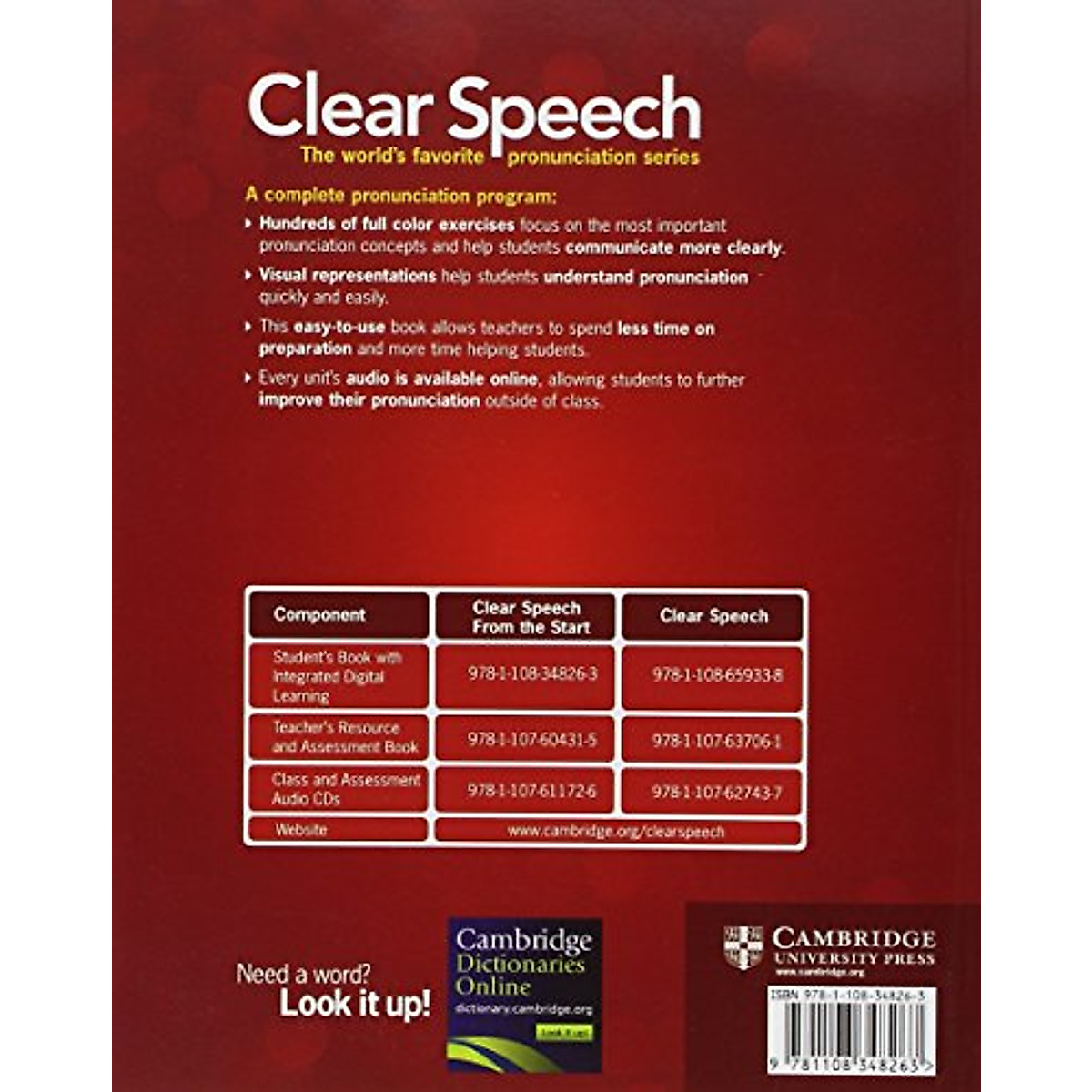 Clear Speech from the Start Student's Book with Integrated Digital Learning: Basic Pronunciation and Listening Comprehension in North American English