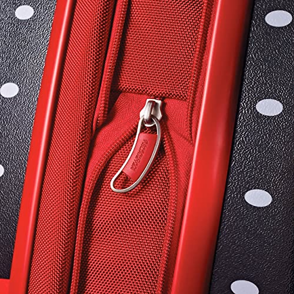 American Tourister Disney Hardside Luggage With Spinner Wheels, Minnie Mouse Red Bow, Checked-Large 28-Inch